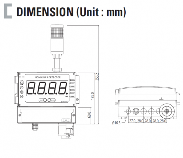 Gas Receiver Combination Flammable Gas Detector SPECIFICATION / GTD ...